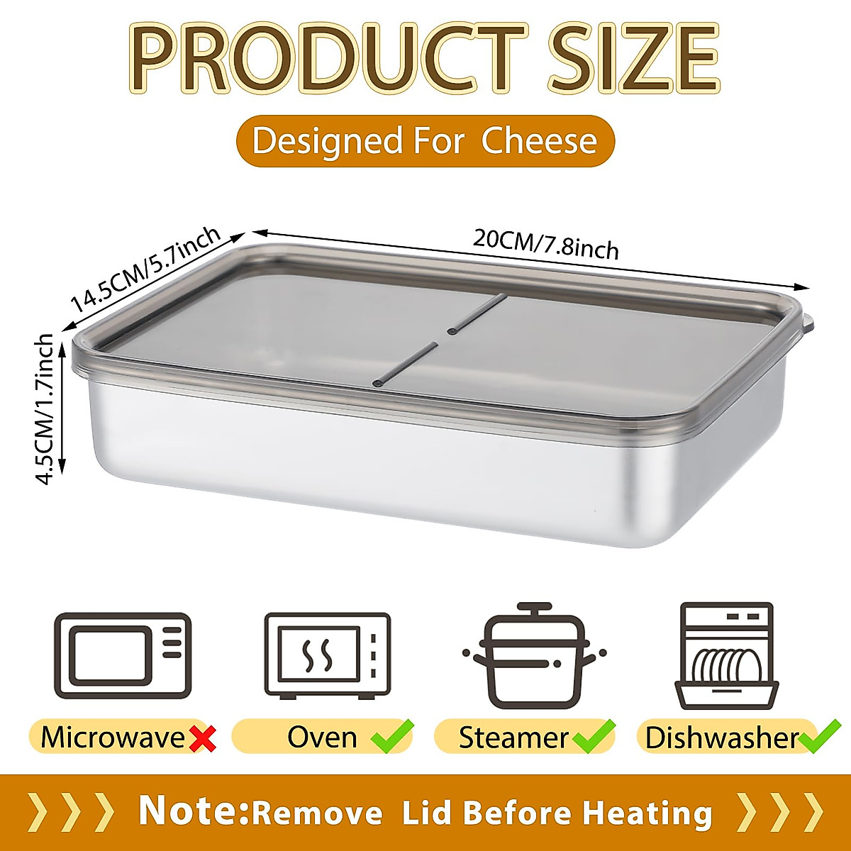 Layhit Cheese Container for Fridge Deli Meat Storage Containers with Lids Bacon Container for Refrigerator Dishwasher Safe Lunch Meat Container for Pantry, Counter, Refrigerator(4 Pcs)