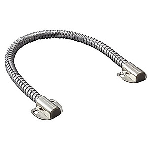 UHPPOTE Flexible Armored Door Loop Wire Protector with Alloy Ends (16" Long, 1/2" OD)