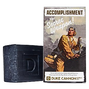 Duke Cannon WWII Era Big Brick of Soap for Men - Accomplishment, 10oz. Limited Edition
