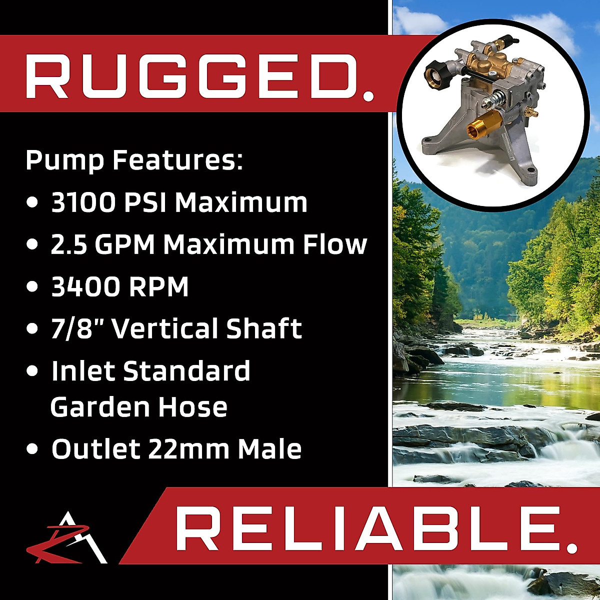 3100 PSI Upgraded POWER PRESSURE WASHER WATER PUMP Black Max BM80913 BM80919 by The ROP Shop