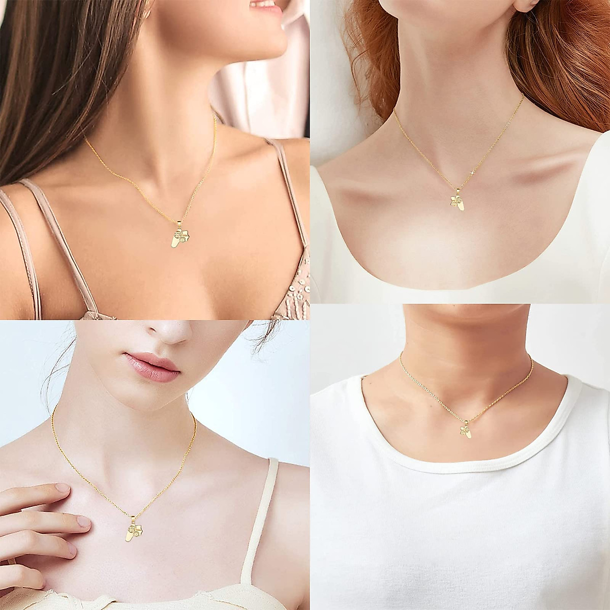 jagosen Game Controller Necklaces Matching Necklace for Couples Console Handle Pendant for Best Friends Him and Her Lovers BFF Friendship Jewelry