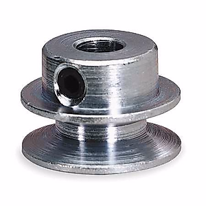 1/4" Fixed Bore 1 Groove O-Ring Pulley 0.88 in OD