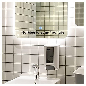 Wall Post Mirror Post Black Positive Quote Mirror Post is Suitable for Bathroom Mirror Office Bedroom Living Room Decoration (3)