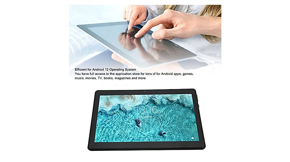 Cosiki 10.1-Inch Tablet with 4GB RAM, Dual SIM, Android 12