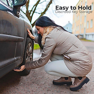 Hide A Key Magnetic Key Holder Under Car - Hide A Key for Your Car So You Never Lock Out - Plastic Magnet Key Hider to Store a Spare Key for Your Home, Storage, Office, or Vehicle - 3 pack - by RamPro