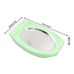 Rolled Ice Cream Maker Yoghourt Maker Food Grade Interesting Practical Ice Cream Roll Cold Plate for DIY Ideal for Home Kitchen Shop Restaurant (Green)