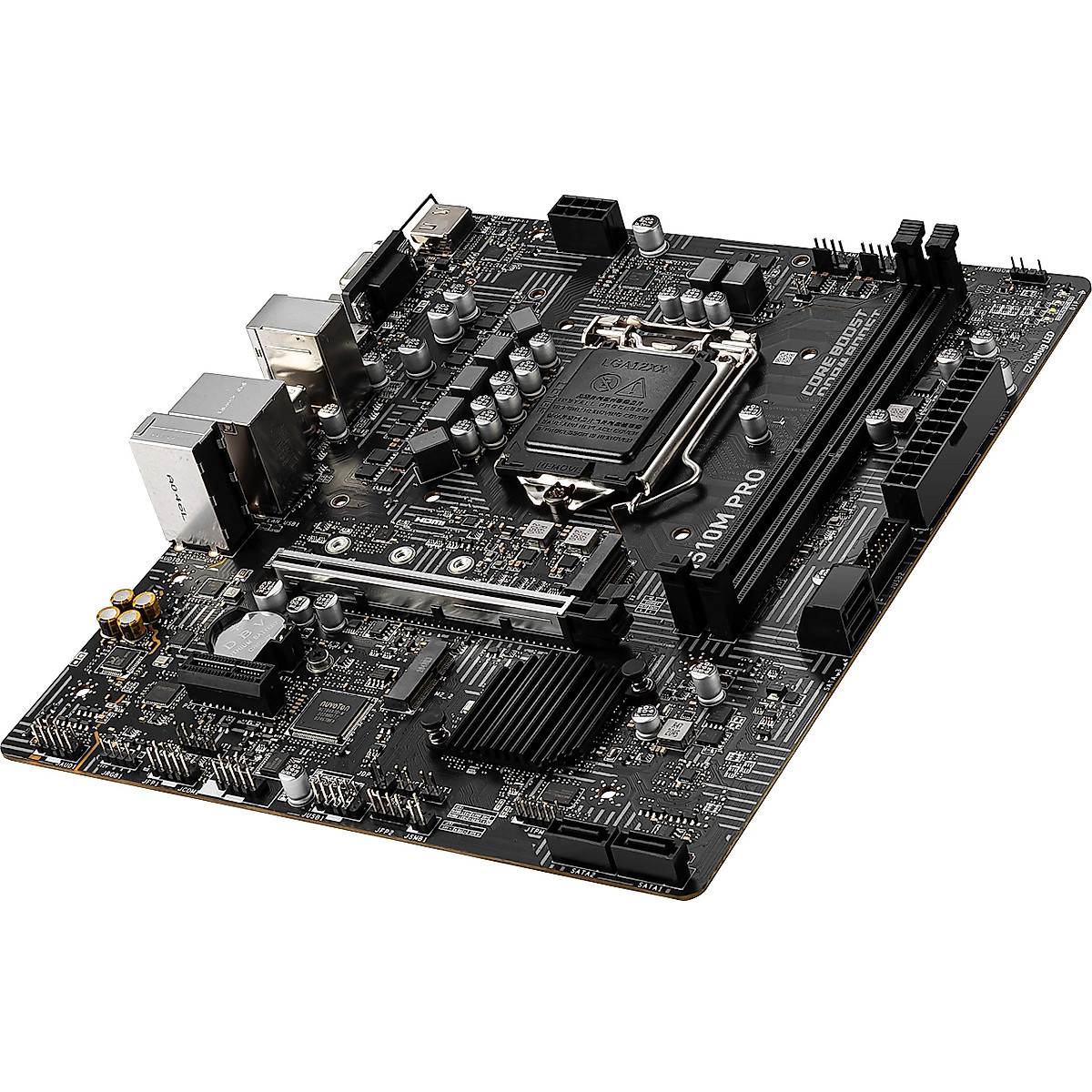 MSI H510M PRO ProSeries Motherboard (mATX, 11th/10th Gen Intel Core, LGA 1200 Socket, DDR4, PCIe 4, M.2 Slot, USB 3.2 Gen 1, 1Gbps LAN, D-SUB/DP/HDMI)