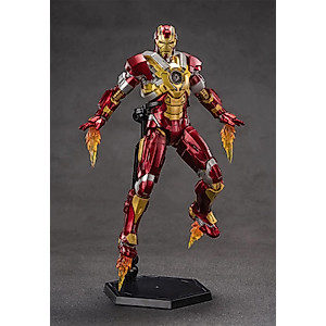 KUOMISUL 7 Inch Ironmɑn MK17 Action Figure,Exquisite Painting Collectible Toy with Lots of Accessories (1/10 Scale)