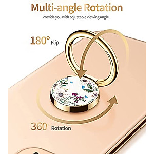 Dcwunk for Samsung Galaxy S23 Ultra Case and Cell Phone Ring Stand Finger Holder