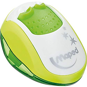 Maped Clean 2 Hole Pencil Sharpener, Assorted Colors (030249)