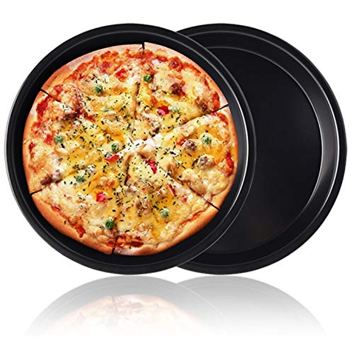 LaiYHe, 12" Pizza Pan Professional Premium Deep Dish Non-Stick Bakeware, 12-Inch