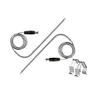 2-Pack Meat Probe Thermometer Replacement for RecTeq RT-B380 Bullseye/RT-590/RT-700 Wood Pellet Grill, Rec Tec BBQ Accessories