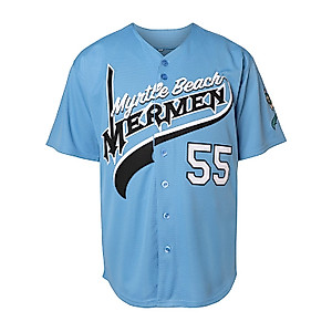 MESOSPERO Mens 55 Kenny Powers Shirt Eastbound and Down Movie Baseball Jersey Stitched (55 Blue, Medium)