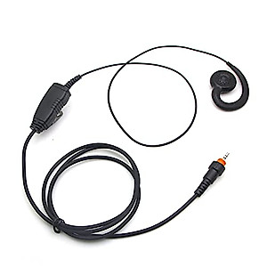 Kymate HKLN4455 HKLN4602 CLP1010 CLP1040 CLP1060 CLP446 CLP1083e CLP446e CLPe Plus Earpiece with PTT Mic for Motorola Solutions Business Radios Single Pin Shotr Cord Swivel Headset