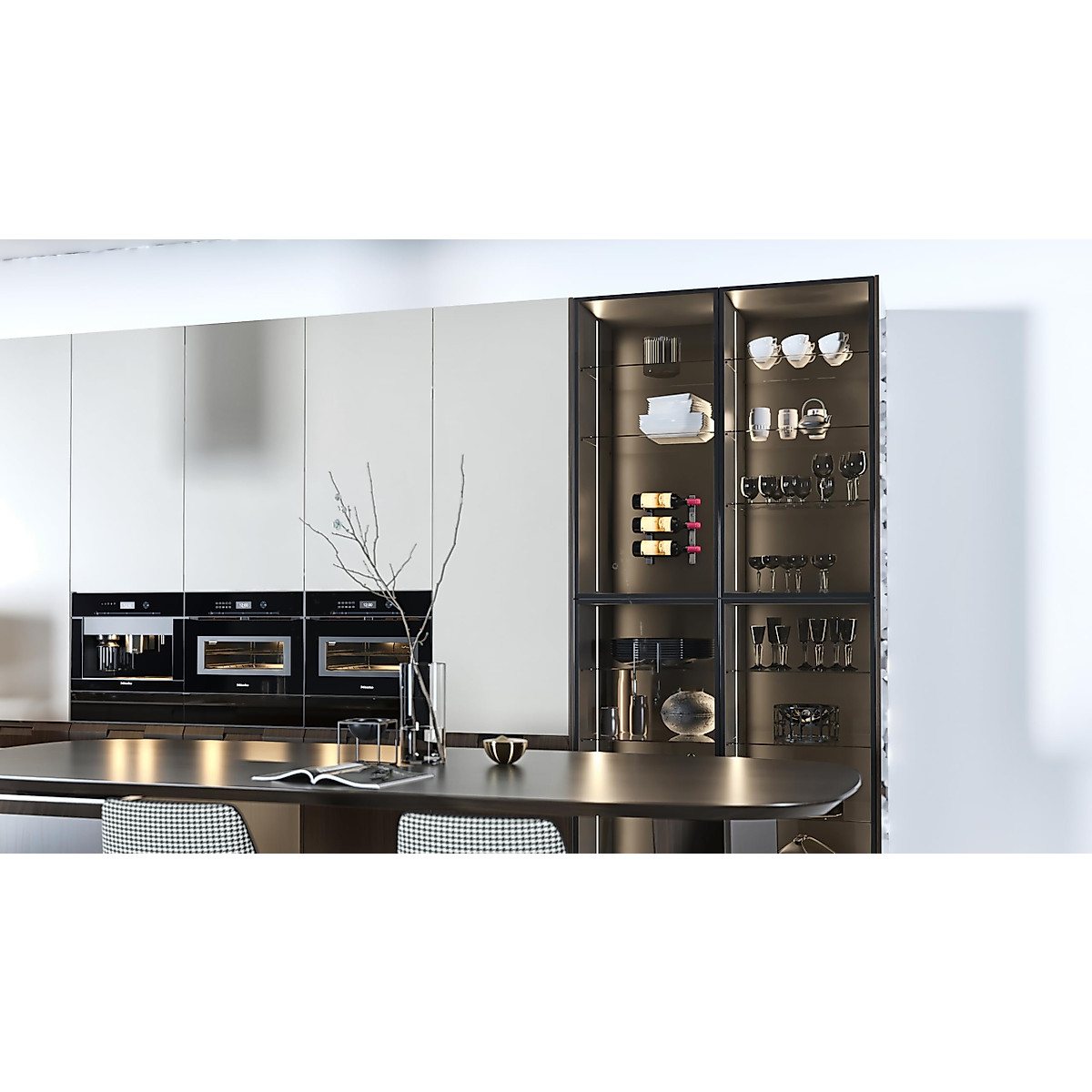 VintageView W Series (1 Ft) - 3 Bottle Metal Wall Mounted Wine Rack (Satin Black) Stylish Modern Wine Storage with Label Forward Design