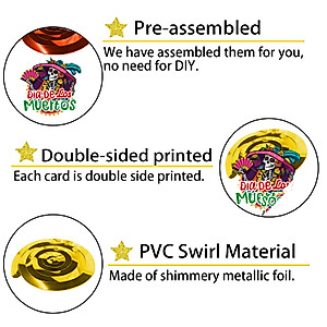 36 Pcs Dia De Los Muertos Decorations banner,NO-DIY Day Of The Dead Decorations Sugar Skull Decorations banner,Dia De Muertos Decorations for Mexican Party Supplies