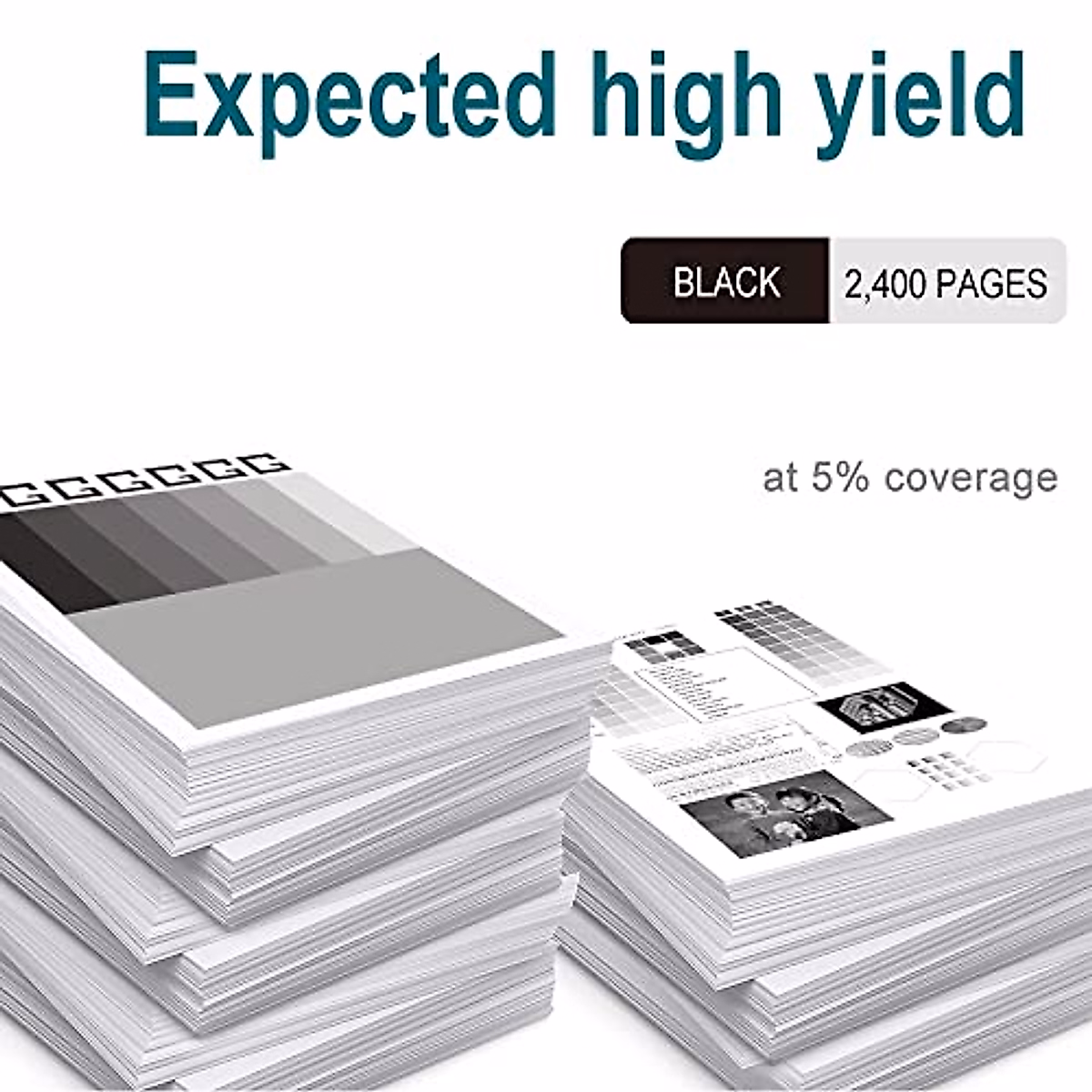 125A Black Toner Cartridge Replacement for HP 125A CB540A for Color Laserjet CM1312 MFP Series, Color Laserjet CP1215, CP1515, CP1518 Series Printer Ink (1 Pack)