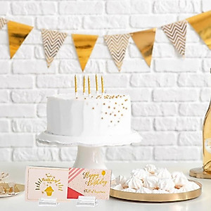 80 Pcs Card Stands Translucent Plastic DIY Card Holders 0.7 Inch Table Number Stands Clear Paper Board Clips for Cards Photos Memos Pictures Display Game Party Favor