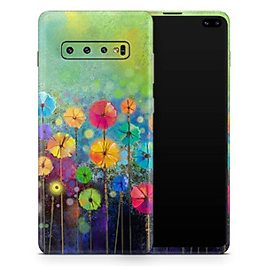 DesignSkinz Abstract Flower Meadow Protective Vinyl Decal Wrap Skin Cover Compatible with The Samsung Galaxy S20 (Screen Trim & Back Glass Skin)