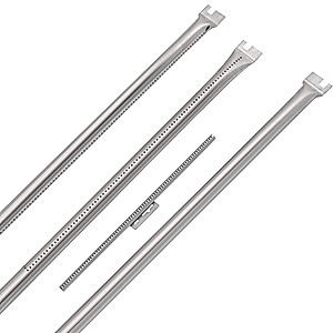 SHINESTAR 7508 Grill Burner Replacement for Weber Genesis Silver B & C, Gold B & C, Spirit 700，Spirit E/S-310(Side Control), Stainless Steel, 28 1/8-Inch # 10409