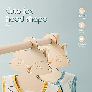 5/10pcs Wooden Cat Kitty Children's Room Baby Coat Kids Cute Hand Clothing for Rack Wood Shaped Hanger Clo Cloth Face Clothes Shirt Wooden Girls Hangers Dress Childrens