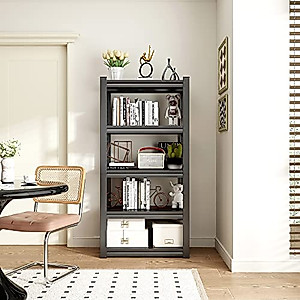 5 Tier Metal Shelving Unit 2000LBS Capacity Adjustable Garage Storage Utility Rack Heavy Duty Shelves Organization Shelf Warehouse Basement Kitchen Living Room Pantry - 31.5"W x 15.7"D x 63"H