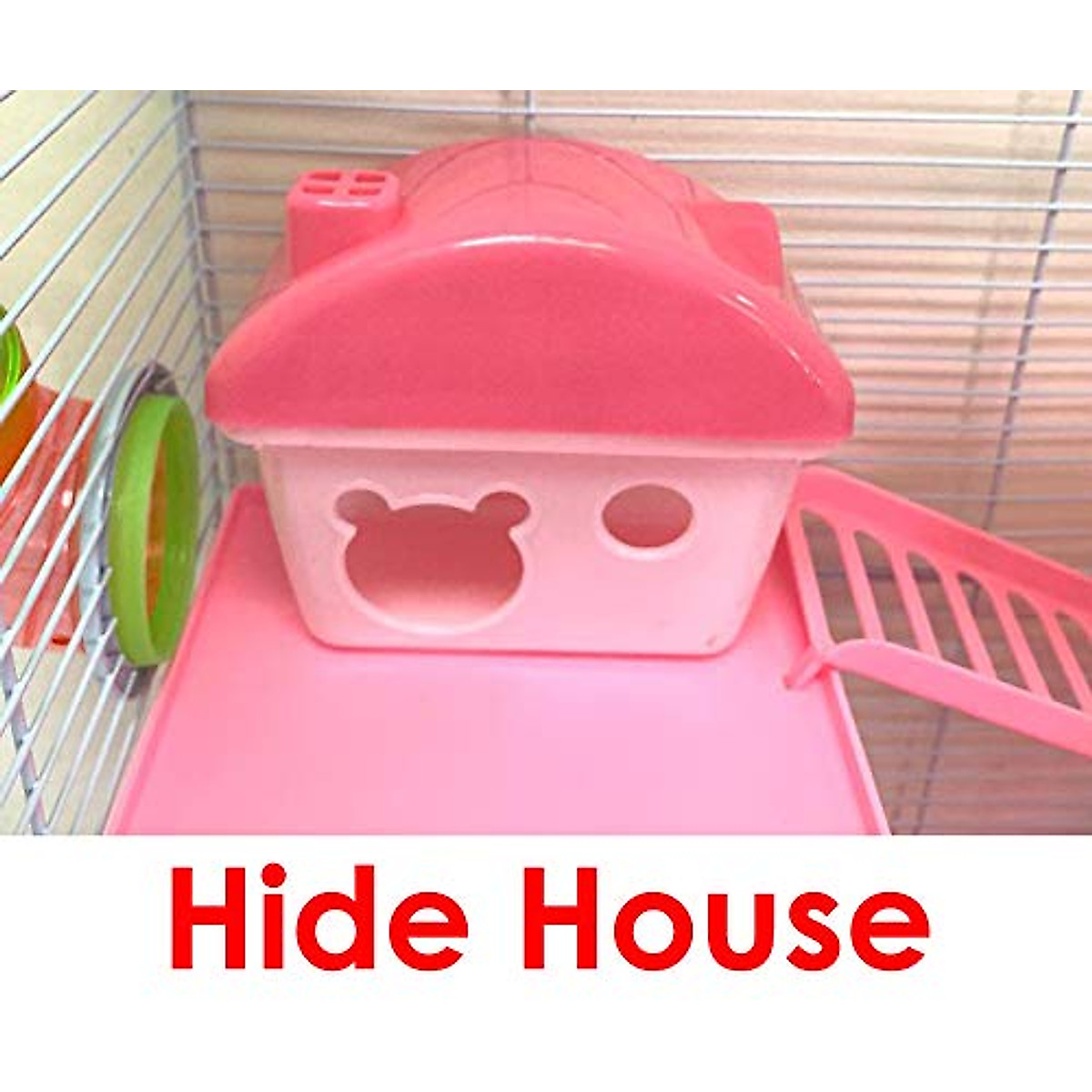 Pink Large 5-Levels Hamster Habitat Rodent Gerbil Mouse Mice Rats Animal Critters Home Cage Includes Complete Set of Accessories