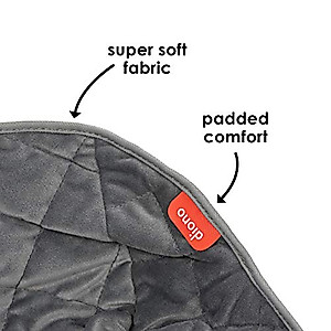 Diono Ultra Dry Seat, Child Car Seat Pad With Waterproof Liner - Potty Training Seat Pads for Infants Baby and Toddlers, Multi-Use for High Chair, Car Seats and Strollers, Machine Washable, Gray