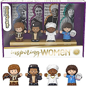 Fisher-Price Little People Collector Inspiring Women, Special Edition Figure Set Featuring 4 trailblazing Women from American History