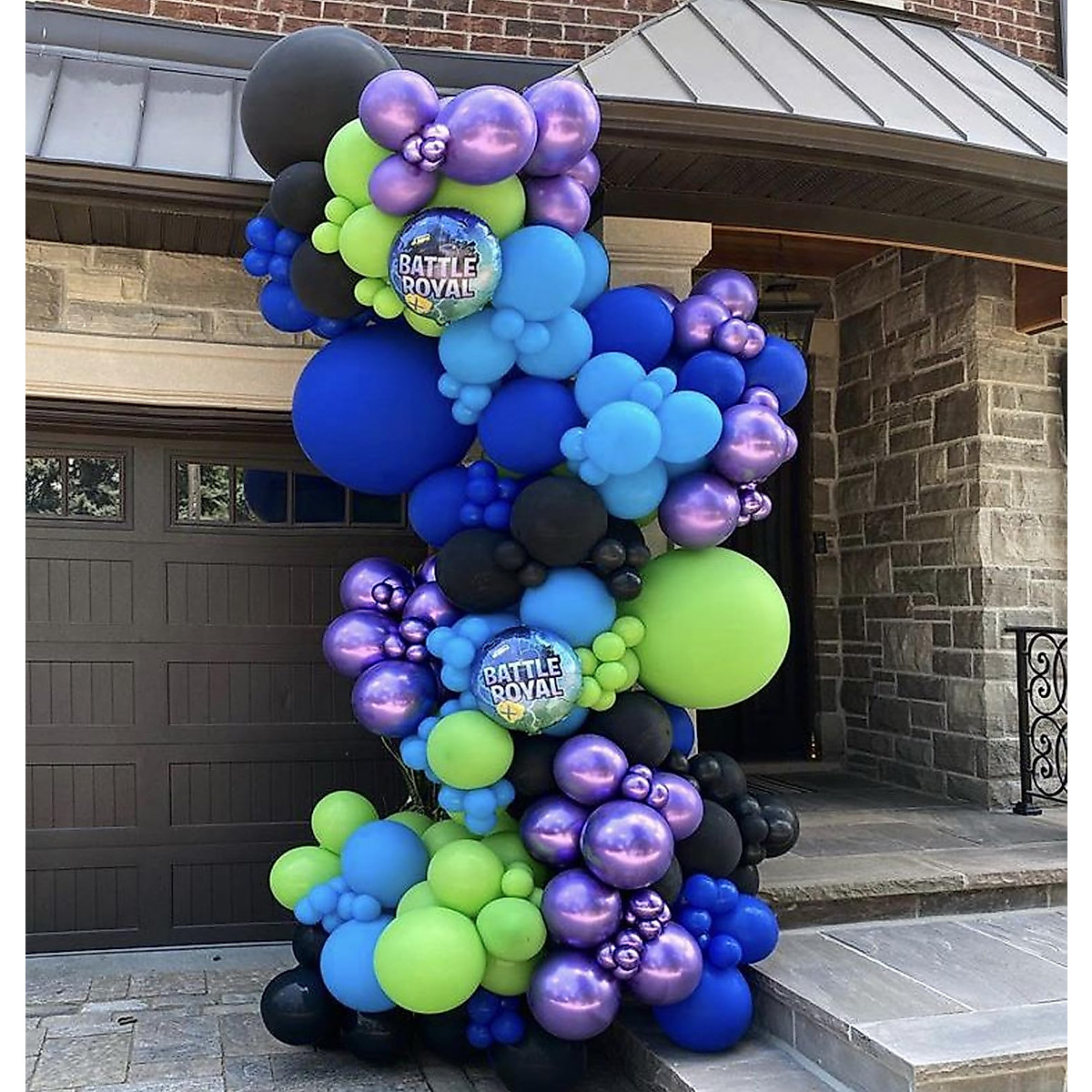 Green Purple Teal Balloons, 12 inch Green Purple Teal Blue Black Balloons for Boys Girls Monsters Theme Birthday Party Baby Shower Wedding Bridal Shower Decorations