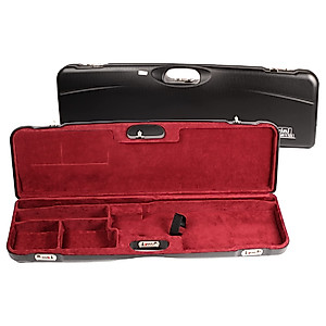 Negrini Cases 1657LR/5163 Luxury Shotgun Case for High Rib/1 Gun/1 Barrel up to 36-Inch/ABS/Barrel Vertical with Forend Off, Blue/Blue