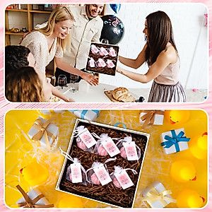 Treela 24 Sets Pumpkin Candles Fall Baby Shower Party Favors for Guests Little Pumpkin Shape Tealight Candle for Thanksgiving Autumn Baby Shower Wedding Birthday Thank You Return Gifts(Pink)