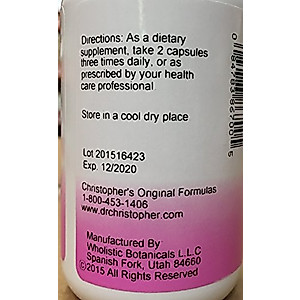 CHRISTOPHER'S ORIGINAL FORMULAS Single Herb Alfalfa 100 VEGIC