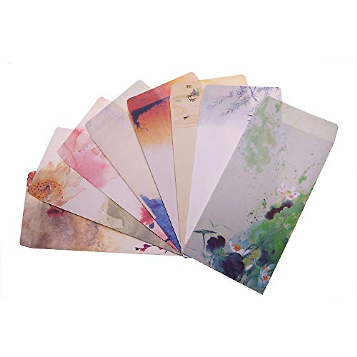 Penta Angel 32 Pcs Vintage Stationery Paper Romantic Love Letter Writing Paper Old Style Poetry Note Card Blank with 16 Cute Retro Envelopes, Stationery Paper and Envelops Set (8 styles)