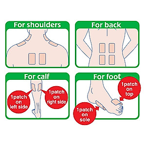Salonpas Pain Relieving Patch, 20 Count, for Back, Neck, Shoulder, Knee Pain and Muscle Soreness, 8 Hour Pain Relief