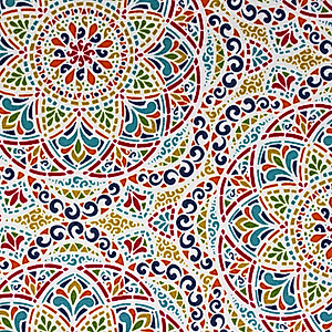 RSH DECOR: Foam Adirondack Chair Cushion | 48” x 20” x 2” | All-Weather Spun Fabric | Water and Fade-Resistant | Outdoor Cushion for Patio Furniture | Zen Fiesta