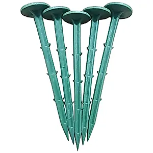 EISENSP 6.3-Inch 70 Pieces Strength Anchors Landscape Anchoring Spikes - High Plastic Garden Stakes, for Landscape Edges, Fixed Fences, Lawns, Etc.
