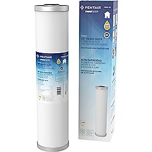 Pentair OMNIFilter PB55-20 Carbon Water Filter, 20-Inch, Whole House Premium Heavy Duty Carbon Block Lead Reduction Replacement Cartridge, 20" x 4.5", 0.5 Micron
