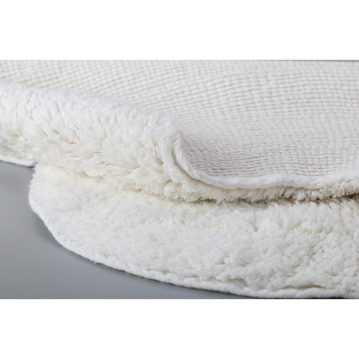 Habudda Area Rug, Bedroom Playroom Classroom Kids Nursery Rugs, Small White Cloud Decor Doormat Shower Bath Mat, Outdoor & Indoor Floor Soft Non-Slip Carpet for Baby Boy and Girl, Pure Cotton, 40"x26"