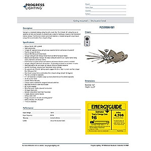 Progress Lighting P250000-081 Springer Ceiling Fans, 60 in, Nickel