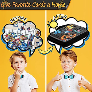 Card Binder for Cards, 9-Pocket Trading Card Binder Holder with 50 Removable Sleeves Fits 900 Cards, Card Collection Binder Album, Toys Gifts for Boys Girls