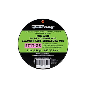 Forney 42300 Flux Core Mig Wire, Mild Steel E71TGS.030-Diameter, 2-Pound Spool, Silver, Pack of 1