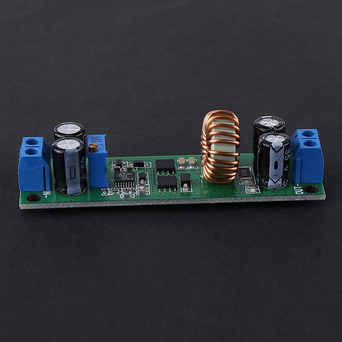 Converter Module, DC-DC Buck Step Down Converter Adjustable Power Source Module 6.5V-60V to 1.25-30V 10A for Lithium or Lead-Acid Battery