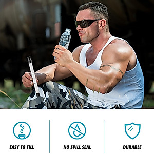 Shot Straw, Shot Holder For Drinks and Chasers,the Beach, Pool, & Parties - Fits All Standard Bottles & Glasses&The Chiase-1oz(Black)