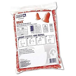 Honeywell MAX-LS4-REFILL Howard Leight Earplug Dispenser, Orange, (Pack of 2000)