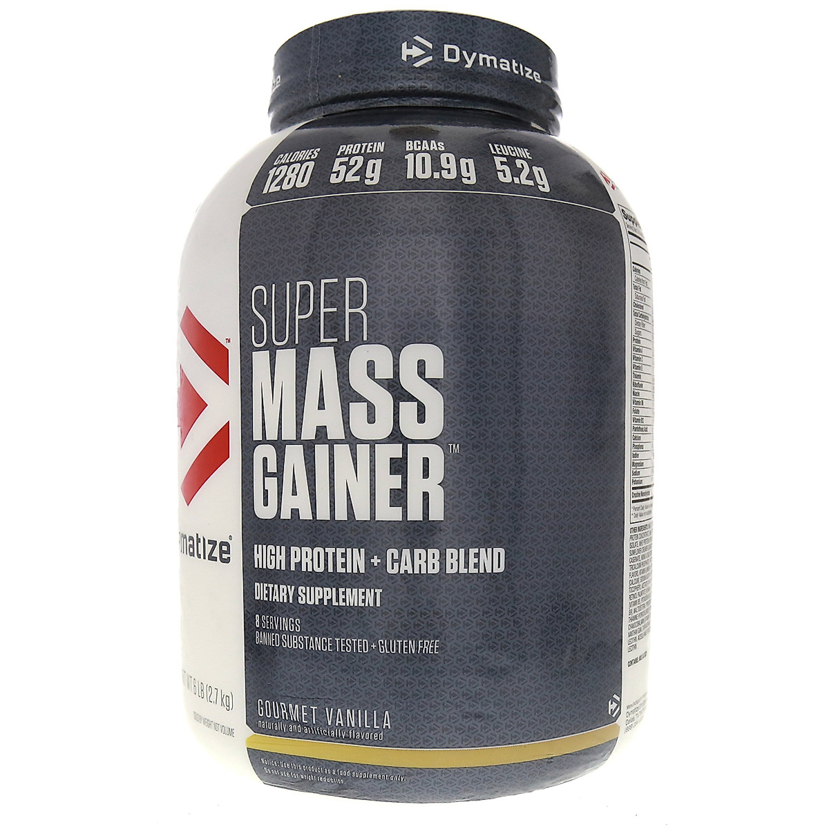 Dymatize Super Mass Gainer, Gourmet Vanilla, 6 Pound