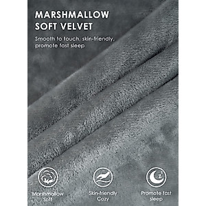 QUEEN ROSE Pregnancy Pillow, U Shaped Body Pillow for Sleeping, Maternity Pillows with Detachable Pillow for Side Sleepers Support, Grey Velvet Cover