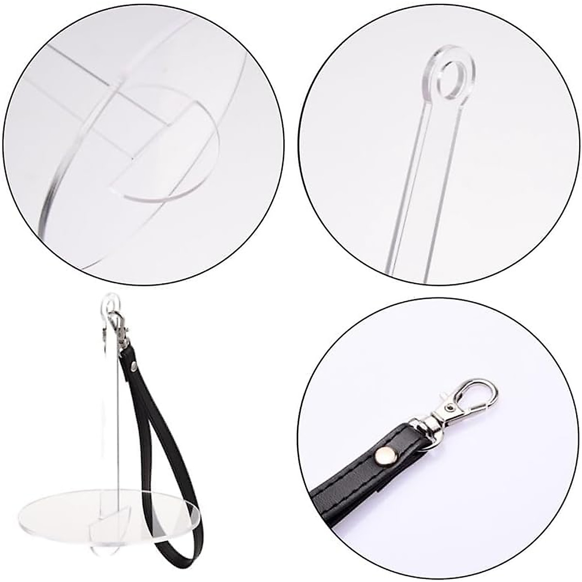 White Portable Wrist Yarn Holder for Knitting Crochet Frame Prevent Yarn Tangling Presents for Craft Lovers Easy to Use Yarn Storage Craft and Sewing Supplies Storage