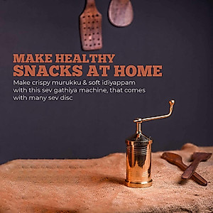 Yuktha Eternals Idiyappam/Murukku/Farsan Sev/Pasta Maker Machine Brass