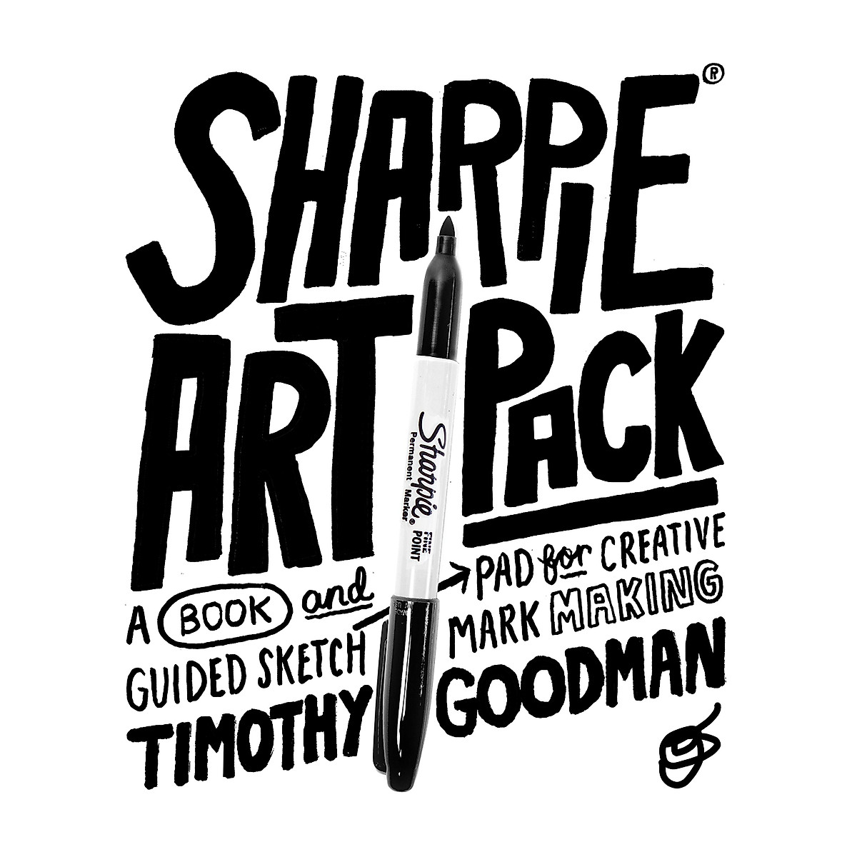 Sharpie Art Pack: A Book and Guided Sketch Pad for Creative Mark Making
